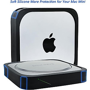 Mini Mount Protection Cover- Soft Silicone Cover for Mac Mini 2010-2023,M1,M2,M2 Pro Scratch Free in Metal Mount Holder(Silicone Coverage)