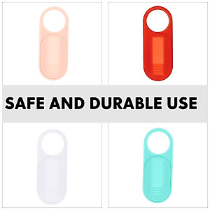 Abaodam 12PCS Phone Camera Cover Slide Plastic Laptop Webcam Covers Webcam Lens Protectors for Computers Cameras Mobile (Assorted Color)