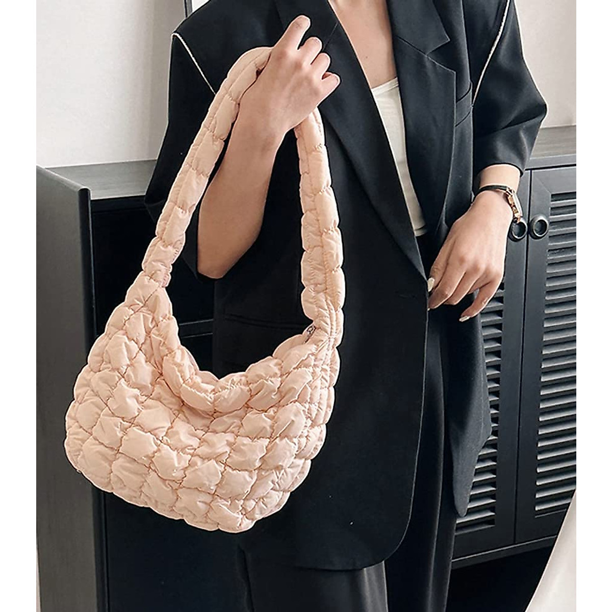 Women's Shoulder Tote Bag Chic Handbag Shoulder Bag Puffer Tote Bag Cute Purse Crossbody Bag Bubble Bag