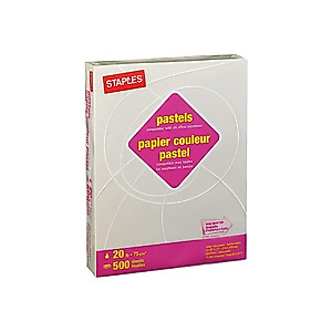 Staples 490950 Pastel Colored Copy Paper 8 1/2-Inch x 11-Inch Cream 500/Ream (14789)