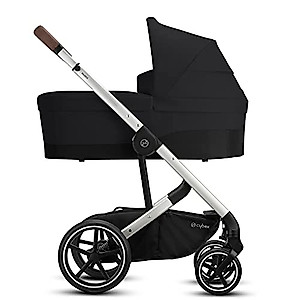 Cybex Balios S Lux Toddler and Baby Stroller with Reversible Seat, Unique One-Pull Harness, and Multiple Recline - Travel System Ready, with One Hand Fold, Deep Black