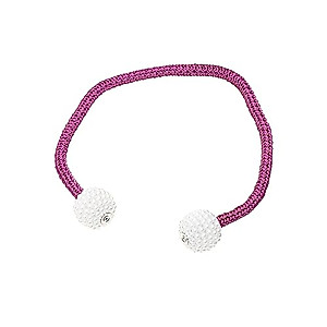 WATIIFUFU 2 Pcs Magnetic Curtain Ties Curtain Ties for Drapes Magnetic Drapery Ties Magnetic Drape tie Backs Outdoor Curtain Window Treatment Tiebacks Lace up Magnet Buckle Purple