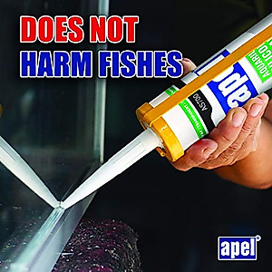 Aquarium 100% Silicone Sealant (10.4 fl oz) Safe for Fish (1 Pack)