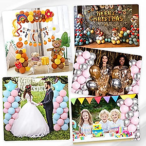 Balloon Column Stand Kit Set of 2 for Floor, SOFTTIME Balloon Tower Kit with Heavy Base, Adjustable 78"Balloon Pillar Kit with Metal Pole for Birthday, Wedding, Baby Shower, Party Decoration…