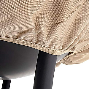 Modern Leisure Water-Resistant, 35 in Patio Fire Pit Cover, inch, Beige,Khaki