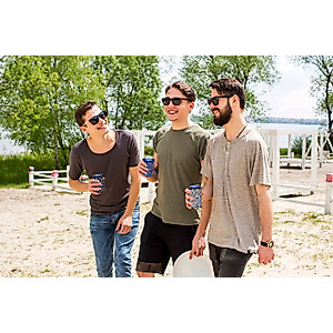 4 Pack Insulated Can Sleeve- FRRIOTN Reusable Can Cooler Sleeves- Neoprene can Cover Holder for 12oz Standard Can Soda and Beer(Colorful1,12oz)