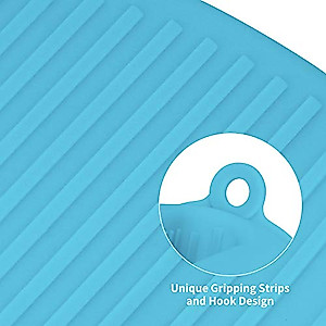 Vaincre 4PCS Silicone Oven Mitts Heat Resistant, Silicone Potholders for Kitchen, Mini Oven Mitts Rubber Oven Glove, Kitchen Mittens Pinch Mitts, Cute Cooking Mitts (Blue and Green)