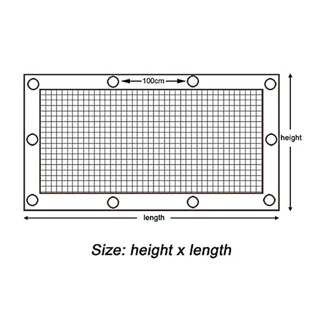 ALBN Balcony Privacy Screen Cover Outdoor Windbreak Net Fence Sunshade Weatherproof HDPE Tear Resistance Balcony Covering with Cable Ties (Color : Beige, Size : 90x240cm)