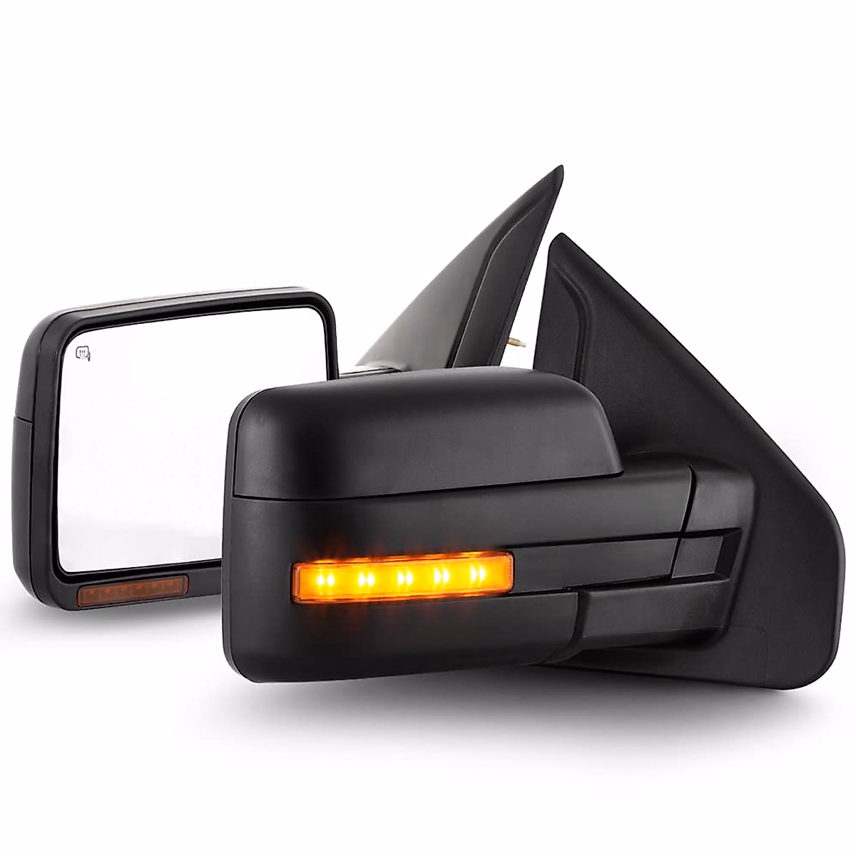 ACANII - For 2004 2005 2006 Ford F150 Pickup LED Sequential Signal Power Heated View Side Mirrors Set Driver + Passenger