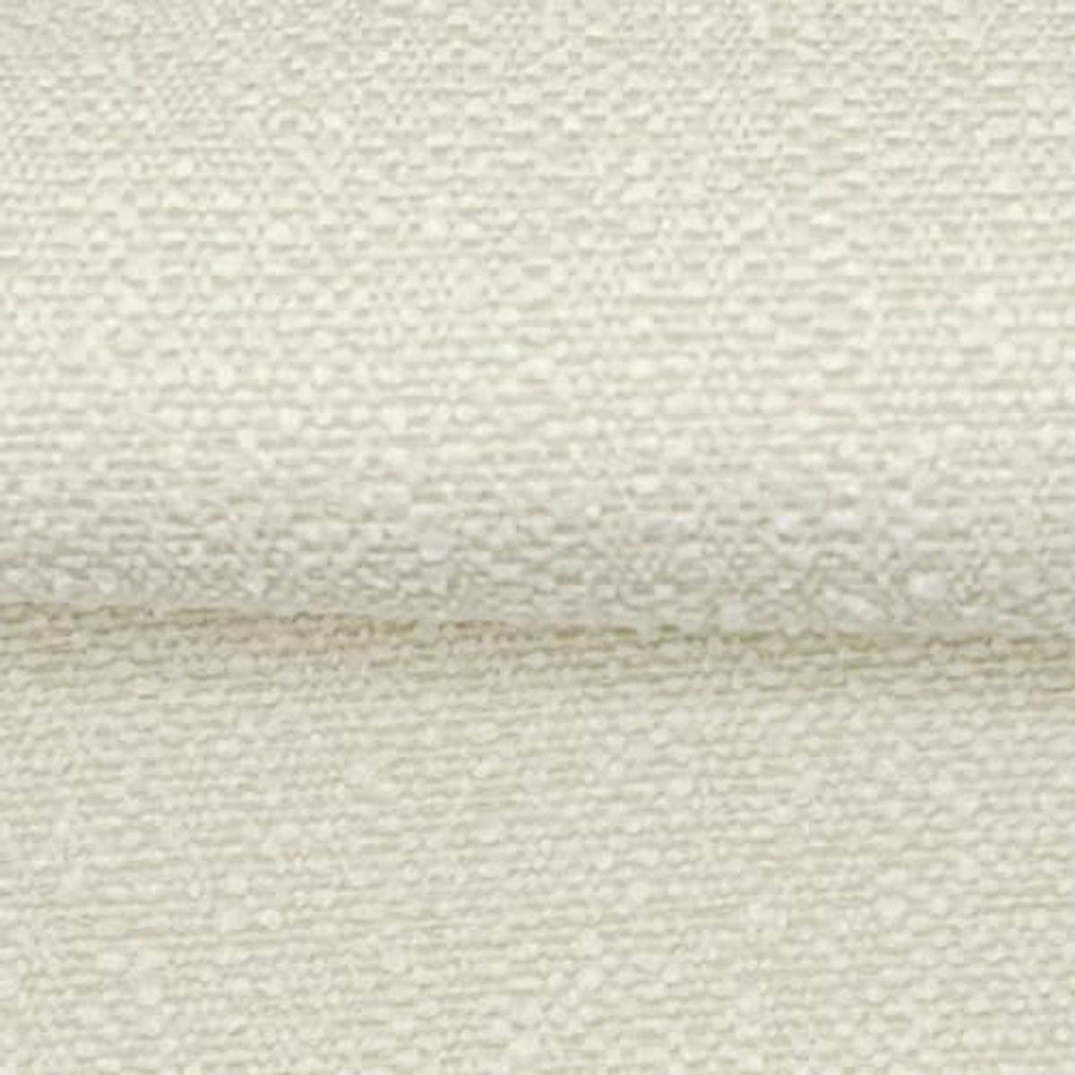 Lifestyle Solutions 19” Wentworth Ottoman Round Elegant Boucle Fabric, Stationary Ottomans, Backless Chair, Footrest for Living Room, Footstool Office, Bedroom, Padded Seat, Snow White Ivory