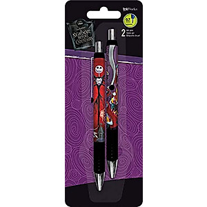 Nightmare Before Christmas School Set - Bundle with 2 Nightmare Before Christmas Pens and Sugar Skull Stickers (Nightmare Before Christmas School Supplies)