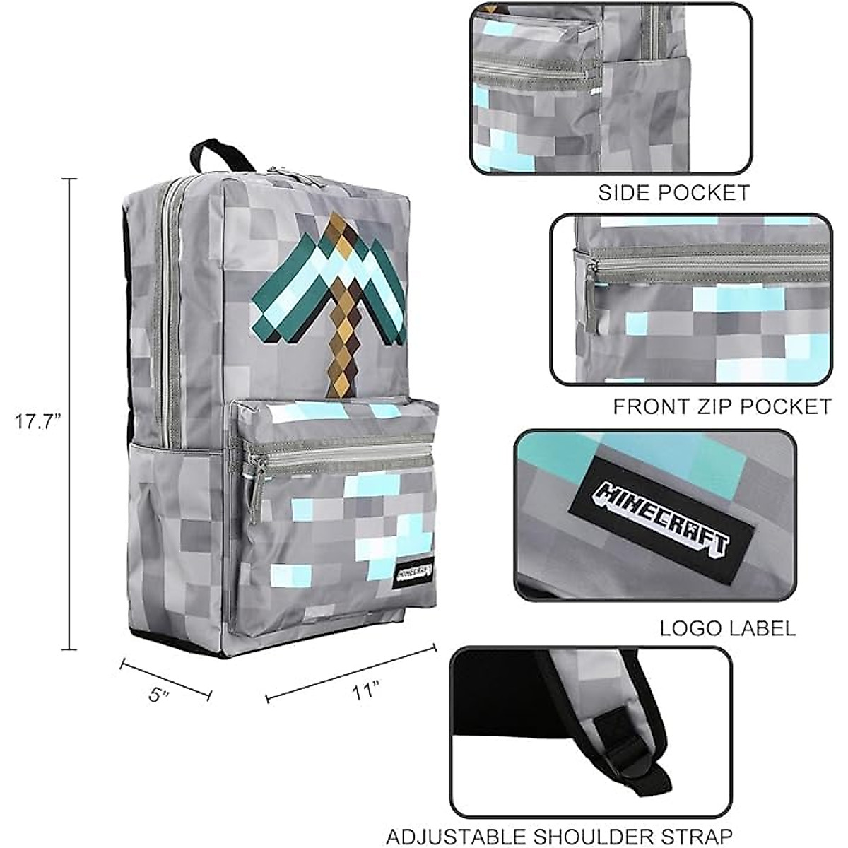 Bioworld Minecraft Backpack