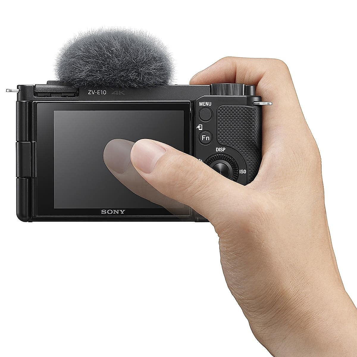 Sony ZV-E10 APS-C Mirrorless Interchangeable Lens Vlogging Camera with 16-50mm Lens, Black - Bundle with Sony ACCVC1 Vlogger Accessory Kit (Shooting Grip & 64GB UHS-II SDXC Card)