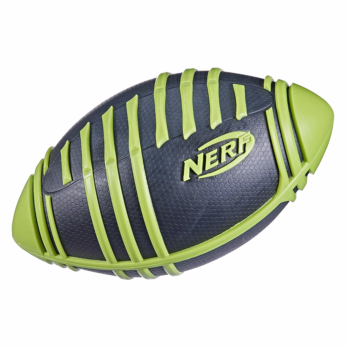 NERF Weather Blitz Foam Football for All-Weather Play - Easy-to-Hold Grips – Great for Indoor and Outdoor Games - Green