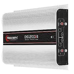 Taramps 4 Channel Car Amplifier – Class D Multichannel Amplifier 1200 Watt RMS, Car Electronics Car Audio Subwoofer 2 Ohm Stable Bass Boost Crossover for Car Speakers Sub Amp