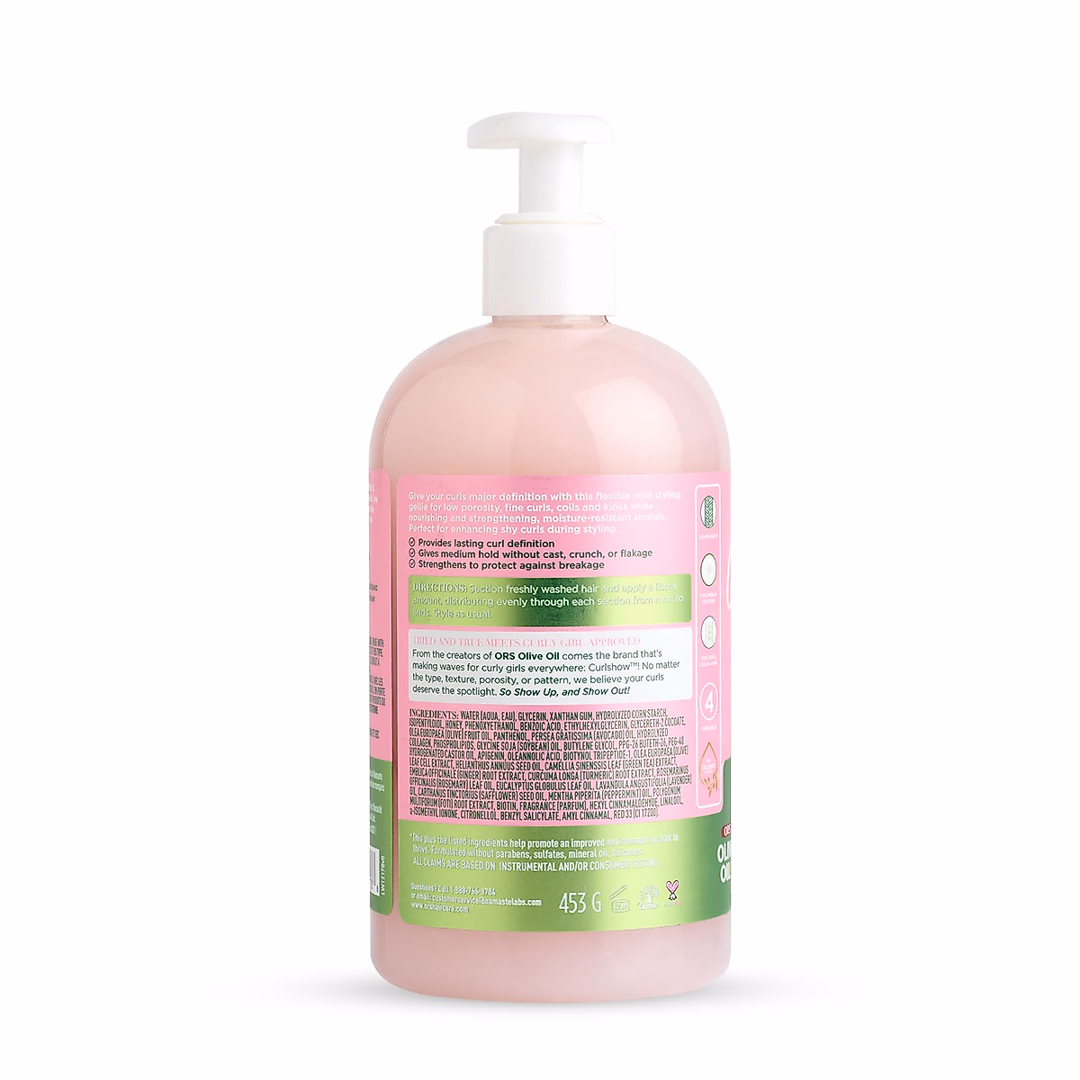 ORS Olive Oil Curlshow Curl Creator Infused with Collagen & Avocado Oil for Strength & Length (16.0 oz)