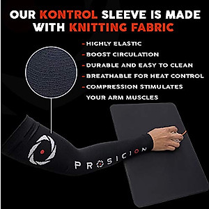 Prosicion Gaming Arm Sleeve - Professional Gaming Arm Sleeve (Spandex Knit, Kontrol, Medium)