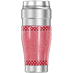 THERMOS Betty Boop Paisley Dots STAINLESS KING Stainless Steel Travel Tumbler, Vacuum insulated & Double Wall, 16oz