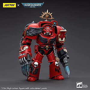 Joytoy 1/18 Action Figure Warhammer 40k Mecha 5.3in High Model Toy Blood Angels Assault Terminators Brother Tyborel