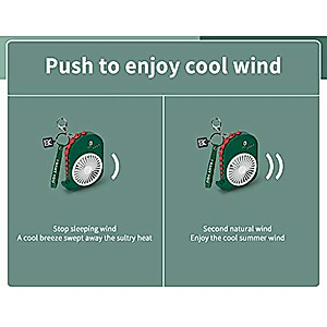 Mini Fan Battery Operated Handheld Fan USB Powered Personal Mini Fan 3 Speeds,Enhanced Airflow, Rechargeable Quiet Pocket Fan for Home Office Bedroom Desktop