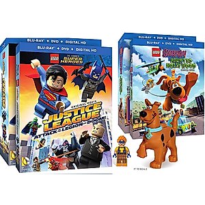 DogBat LEGO Character Movie Pack Trickster Pack Blu Ray + DVD Justice League: Attack of the Legion of Doom! Scooby-Doo Haunted Hollywood w/ Figurine Special Edition Super Double Feature 2 Pack
