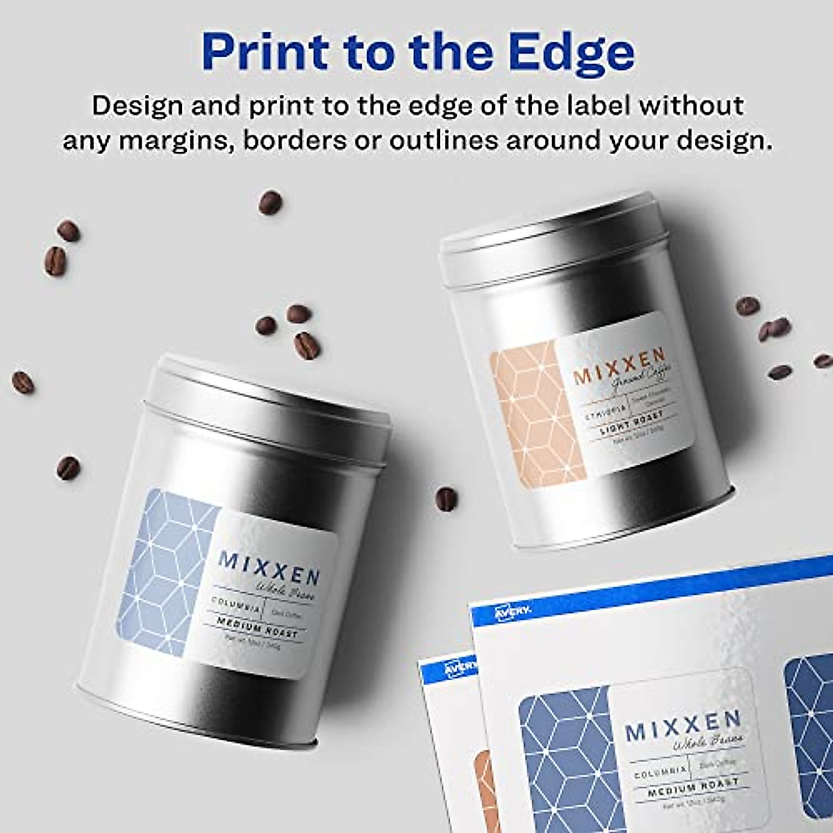 Avery Glossy White Rectangle Labels with Sure Feed, 2" x 3.75", 400 Glossy White Labels, Print-to-The-Edge, Permanent Label Adhesive, Laser/Inkjet Printable Labels