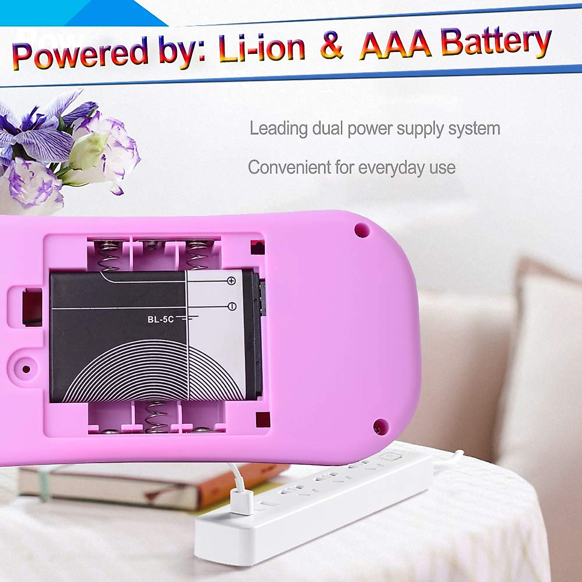 Douddy Kids Retro Handheld Game Console Built in 218 Old School Video Games 2.5'' Display USB Rechargeable 3.5 MM Headphone Jack Arcade Entertain System Children Birthday (Pink)