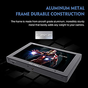 FEELWORLD F6 Plus 5.5 Inch Touch Screen DSLR Camera Field Monitor with 3D Lut Small Full HD 1920x1080 IPS Screen Suppor 4K HDMI Include Tilt Arm +Battery + Charger…