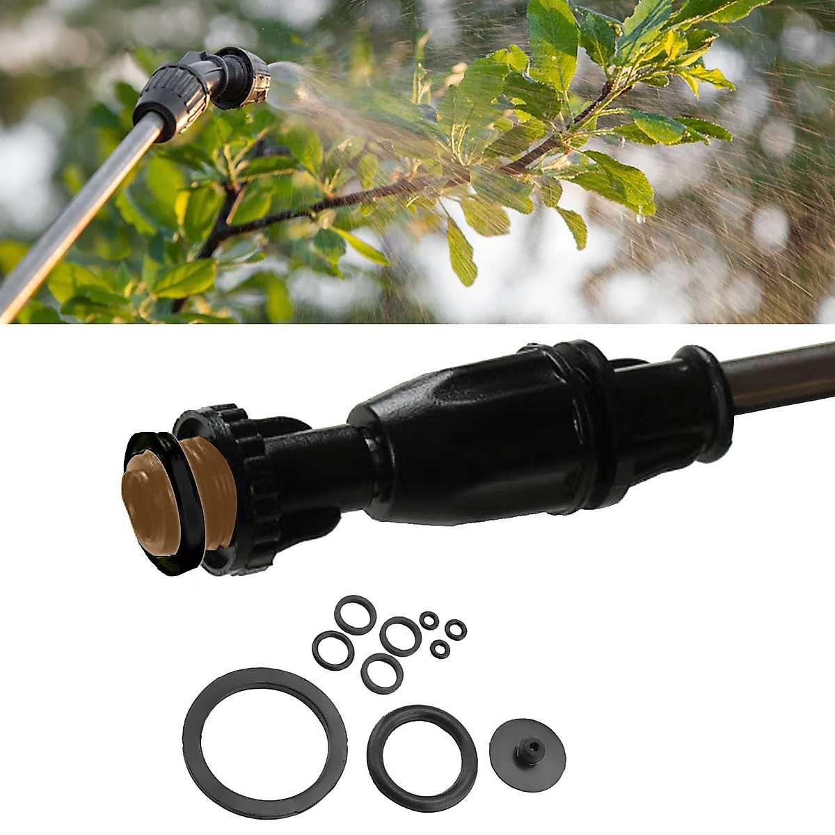 Rubber Sealing Ring,10pcs/ Set Useful Durable Rubber Sealing Ring Essential Sprayer Accessories Seal Ring Replacement for Garden Sprayer