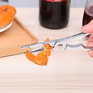 Cabilock Kitchen Utensil Set Shelled Nuts 3pcs Seafood Tools Set Stainless Steel Crab Leg Crackers Picks Nut Forks Lobster Crackers Shell Crackers Kitchen Accessories Kitchen Utensil Set Shelled Nuts