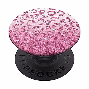 Pink Leopard Print - Pink Cheetah Print for Women & Girls PopSockets Swappable PopGrip