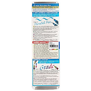 PILOT Parallel Calligraphy Pen Set, 6.0mm Nib with Black and Red Ink Cartridges (90053)
