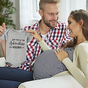 Pregnancy Gifts Est 2023-New Parents Gift Set Pregnancy Announcement-First Time New Mom Basket for Baby Shower Gender Reveal-Mom & Dad Mugs, Decision Coin, Baby Ultrasound Frame, Onesie, Bib, Socks