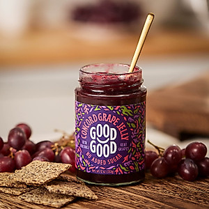 GOOD GOOD No Added Sugar Concord Grape Jelly - Keto Friendly Jelly - Low Carb, Low-Calorie and Vegan - Diabetic Friendly - 12oz / 330g (Pack of 1)