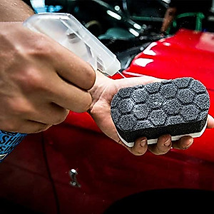 Chemical Guys ACC220 White Easy Grip Soft Hex Logic Applicator Pad, 1 Pack