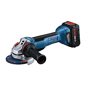 BOSCH GWS18V-10PB14 18V Brushless 4-1/2 – 5 In. Angle Grinder Kit with Paddle Switch and (1) CORE18V® 8 Ah High Power Battery