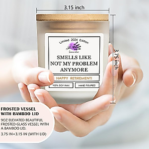 Retirement Gift for Woman, Retirement Gifts for Men Women Farewell Gifts for Coworker Teachers Friends Boss 2024 Leaving Goodbye, Best Cool Happy Retirement Party Decorations Banner Card Candles Gifts