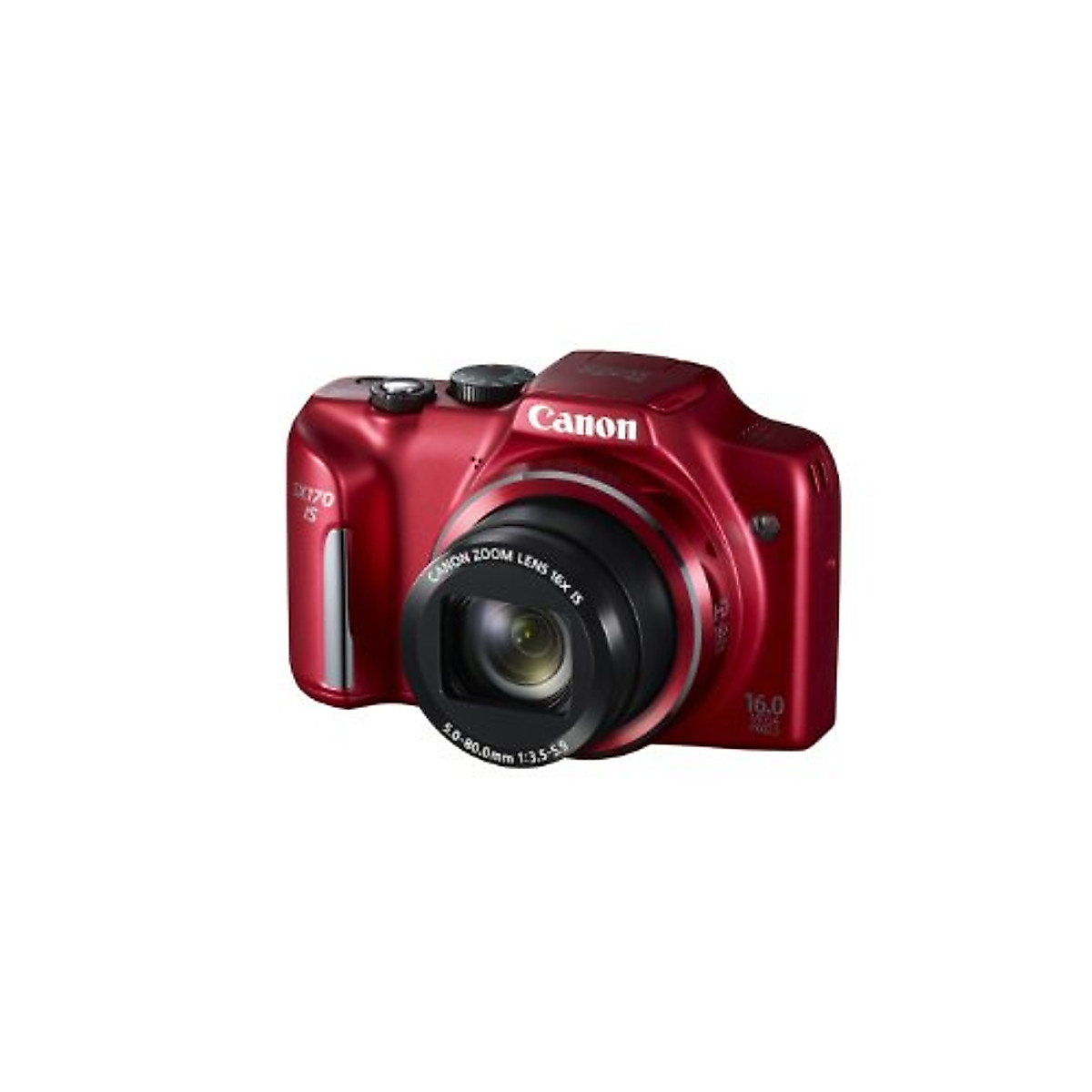 Canon PowerShot SX170 IS 16.0 MP Digital Camera, Red (discontinued by manufacturer)