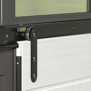 Suncast Modernist 10' x 7' Outdoor Storage Shed with Pad-Lockable Sliding Barn Door, All-Weather Shed for Outdoor Storage Items, Gray