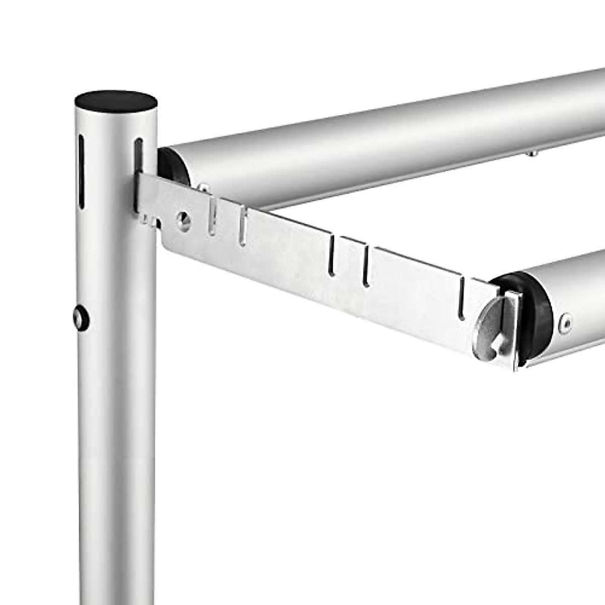 Hecis 9" Double Crossbar Hanger Backdrop Hanger Crossbar Valance Hangers for Pipe and Drape Backdrop Stand Kit(9" Hanger, 2 Pack)