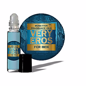 Very Eros Men Cologne Body Oil, Travel Size - Long Lasting Fragrance, Inspired By Eros Men