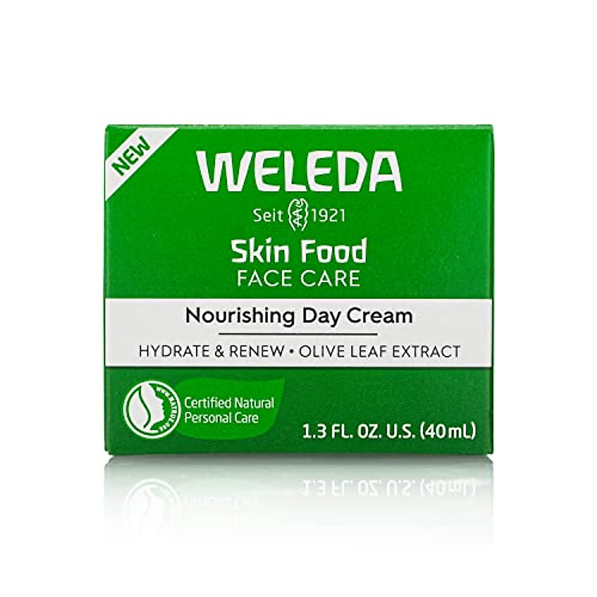 Weleda Skin Food Face Care Nourishing Day Cream, 1.3 Fluid Ounce, Plant Rich Moisturizer with Olive Leaf Extract, Squalane and Chamomile