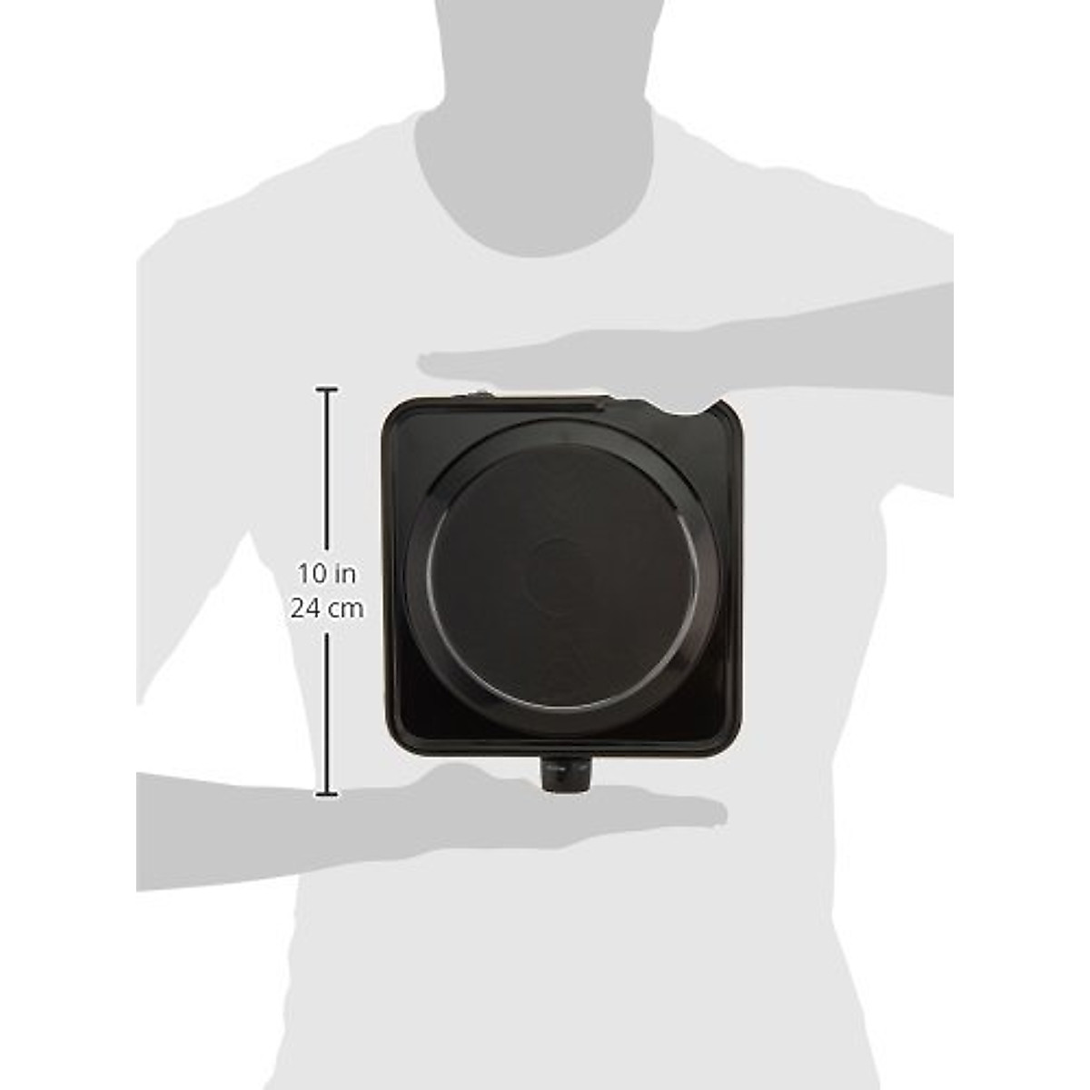 Aroma Housewares AHP-303 Single Burner Hot Plate, Black
