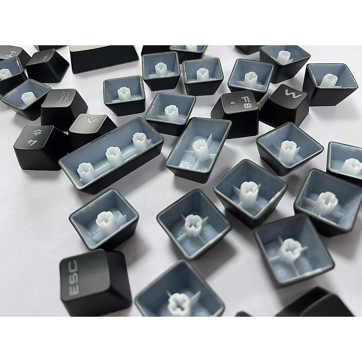 LuoMGDYSS 104 Key ABS Black Keycap Set for Corsair K70 K65 Mechanical Gaming Keyboard