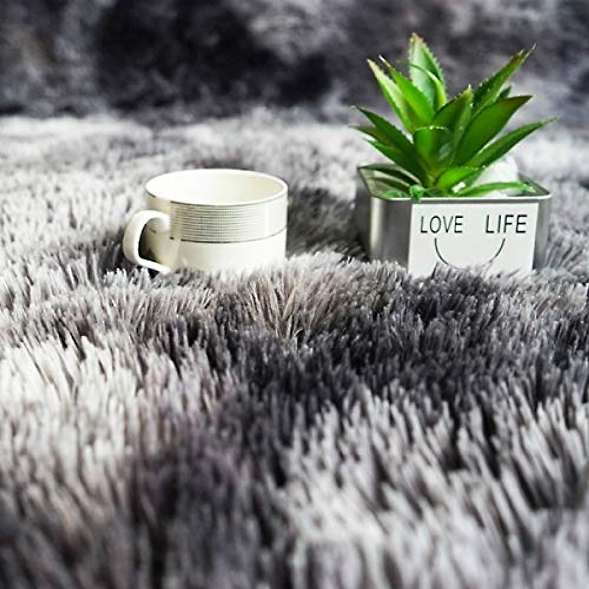 Super Soft Kids Room Nursery Rug 6x9 Area Rug for Bedroom Decor Living Room Kitchen Non-Slip Plush Fluffy Comfy Babys Care Crawling Carpet Blue