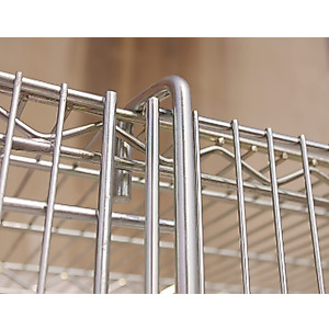 HIGOOD Wire Security Cart with Adjustable Shelves, Heavy Duty Rolling carts,1,000 lb Load Capacity, 52 inx27 inx69 in