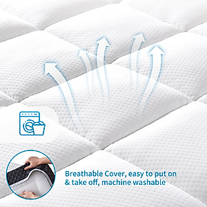 LDLON 8 Inch Queen Size Gel Memory Foam Mattress, Breathable Pillowtop Mattress in a Box for Pressure Relief, CertiPUR-US Certified, Fiberglass-Free