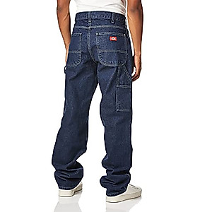 Dickies mens Relaxed Fit Carpenter jeans, Indigo Blue, 34W x 34L US
