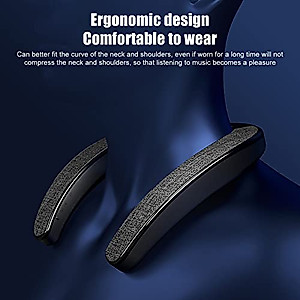 GOWENIC Neckband Portable Bluetooth Speakers, Wireless Wearable Body Speaker, Neck Speaker True 3D Stereo Sound with 3W x 2 Speaker System for Home Sport Outdoor