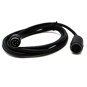 Disscool MIDI Big 8 Pin Din Cable, MIDI Big Din 8 Pin Male Plug to 8 Pin Female Audio Stereo Cable Sockets Cord Adapter for Computer(1.5m/4.9FT)